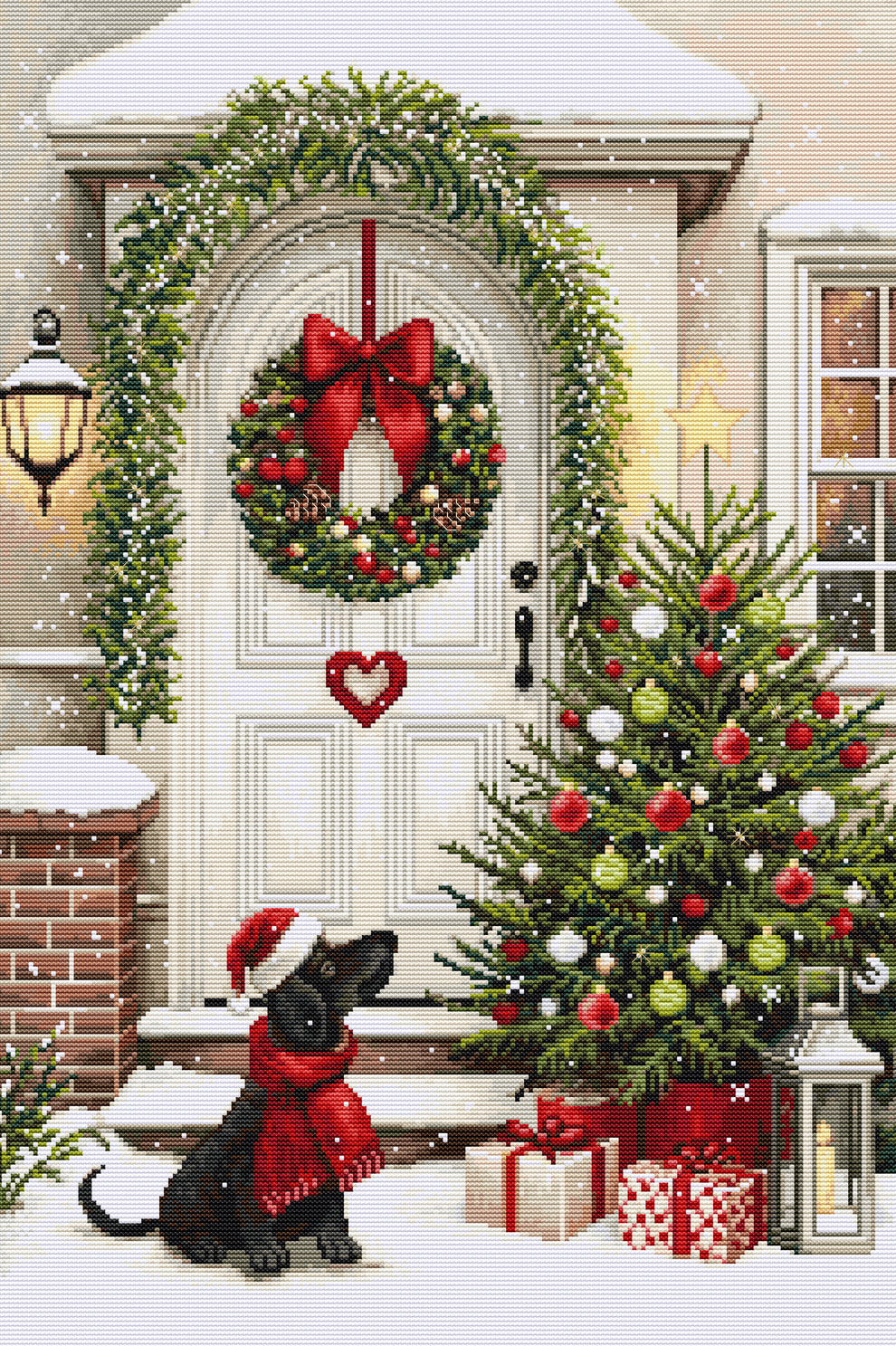 Cross Stitch Kit Luca-S - Waiting for Christmas, BU5099 – Luca-S Wholesale